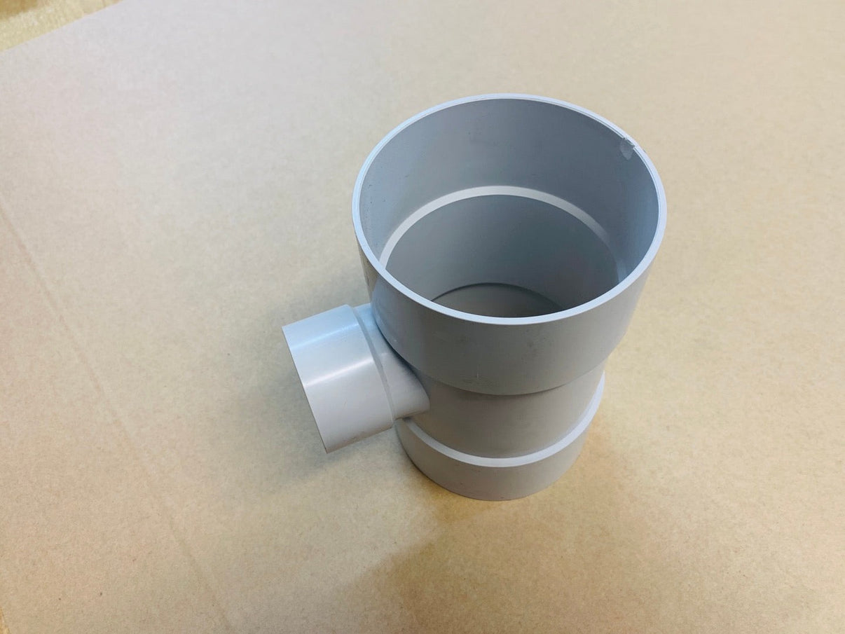 [W711] PVC tee junction 100-50mm – NZ Pipe