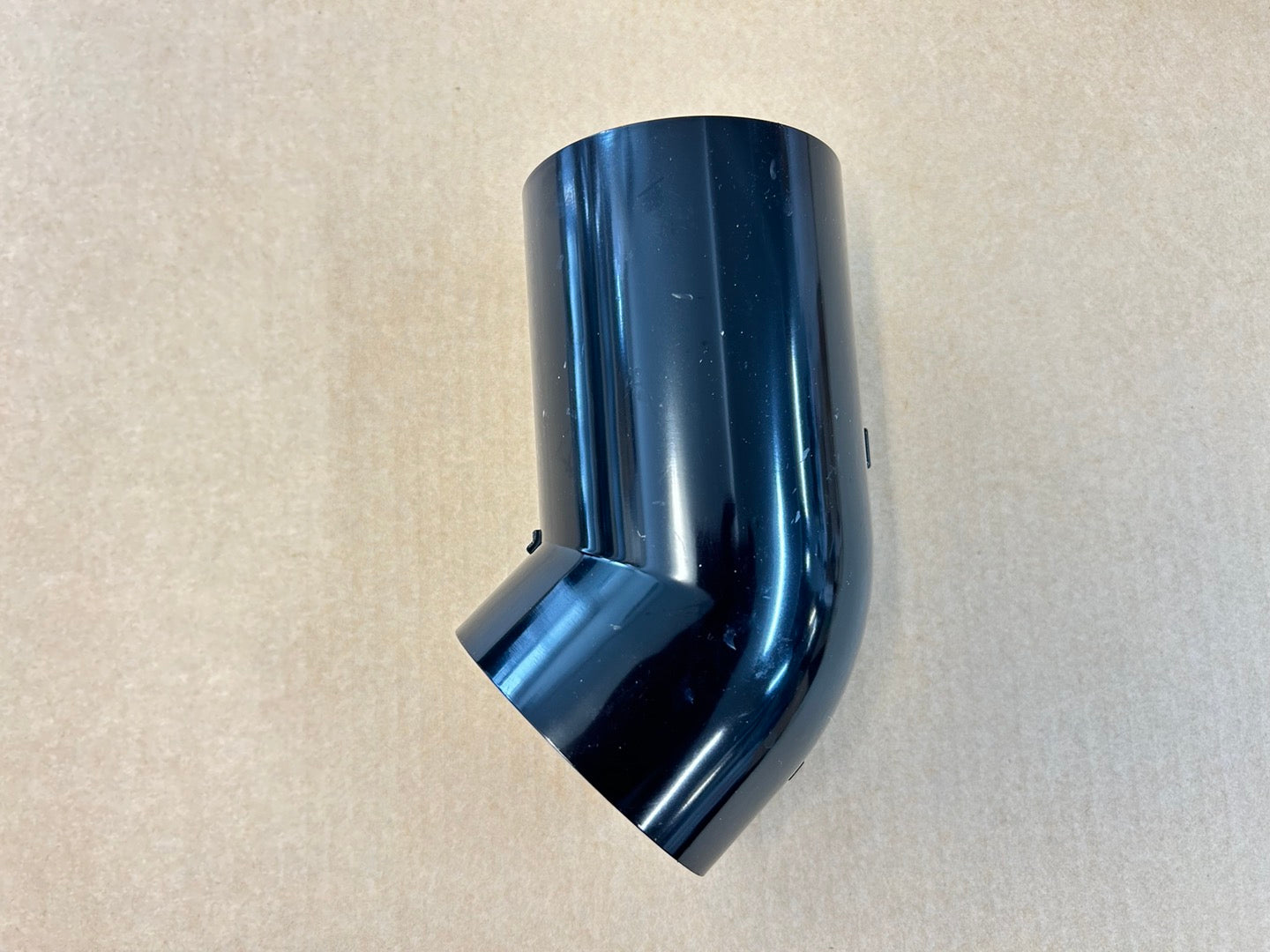 [D2913] 80mm Downpipe Elbow 43 degree -- Black – NZ Pipe