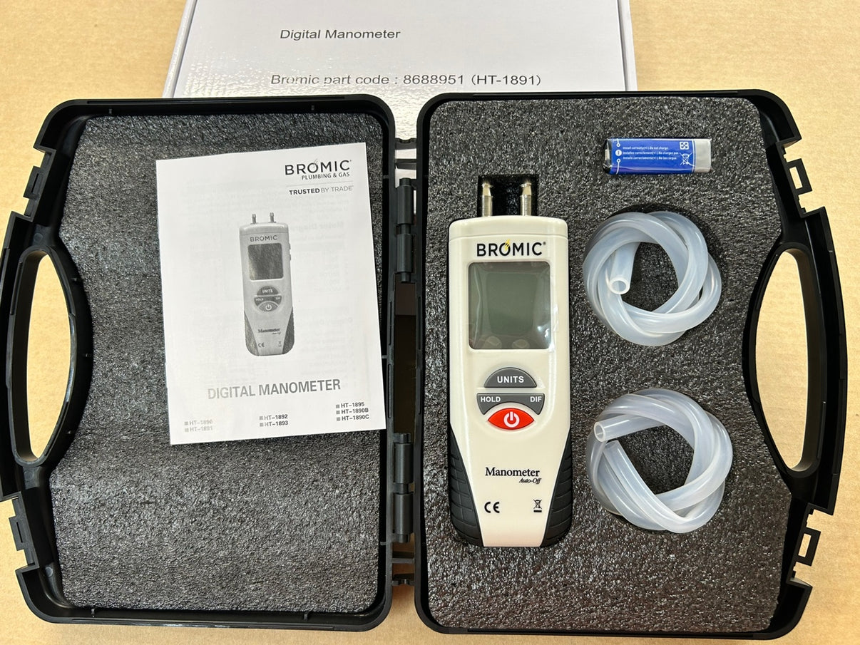 [G1684] bromic - Digital Manometer – NZ Pipe