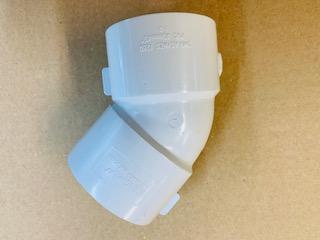 [1125] PVC waste bend 45 degree – NZ Pipe