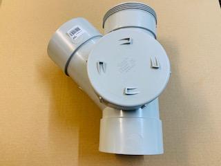 [1159] PVC inspection 100mm Y junction Left hand – NZ Pipe