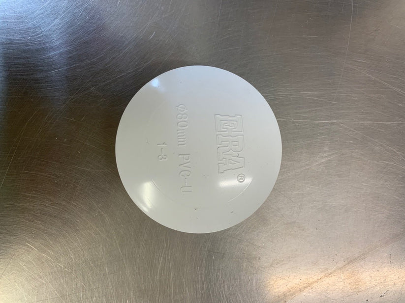[D95] 80mm downpipe end cap – NZ Pipe
